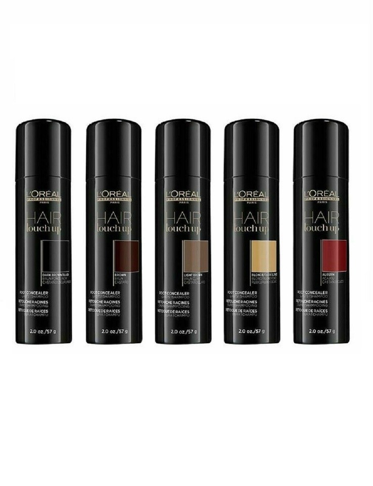 Loreal Professionnel Hair Touch Up Dark Brown/Black Root Concealer ...