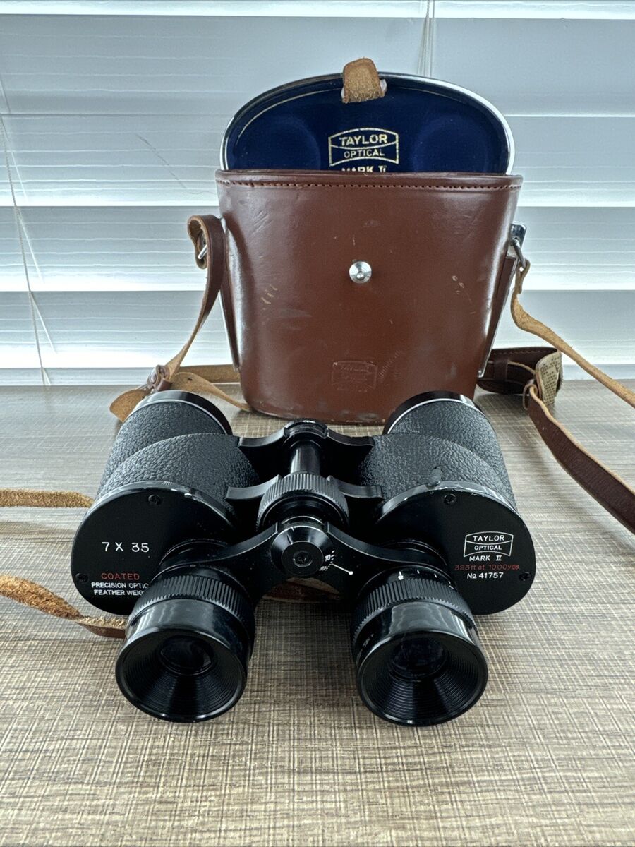 Vintage Taylor Optical Mark II Binoculars with Case | eBay Vintage Taylor Optical Mark II Binoculars with Case | eBay