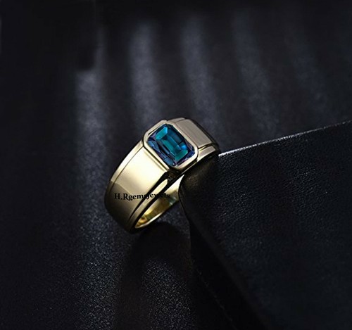 Alexandrite Ring Men Lab Created Alexandrite Ring Color Changing ...