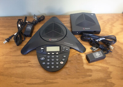 Polycom SoundStation 2W Dect 6.0 WIRELESS Conference Phone w/ Receiver ...