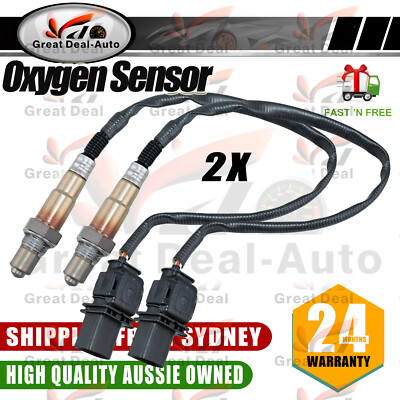 2Pcs Oxygen Sensor Pre-Cat 5 Wire For Holden Commodore VE V6 3.6L 2006 ...