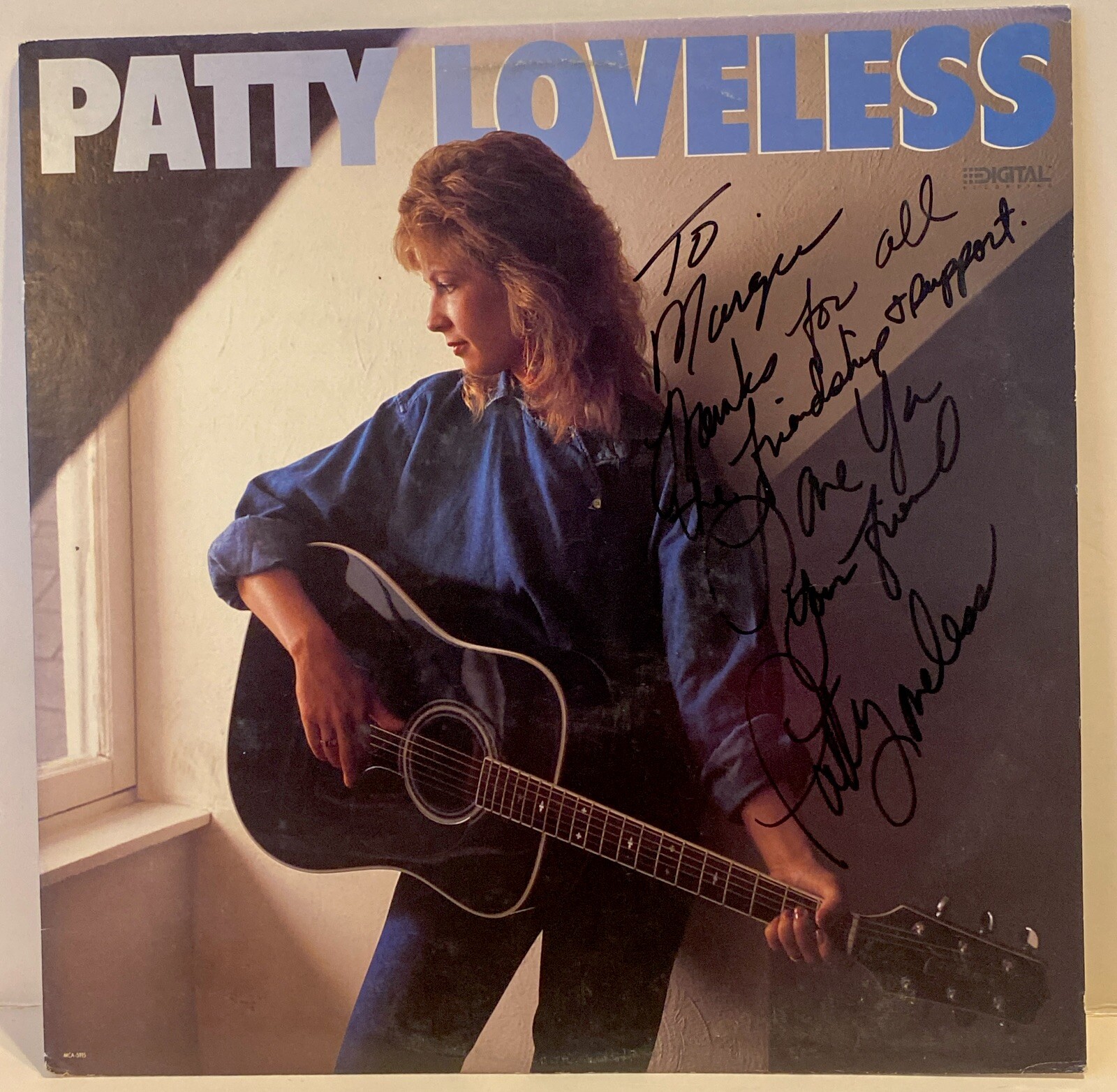 Patty Loveless - AUTOGRAPHED Promo 1987 MCA 5915 VG+/VG+ Cover and ...