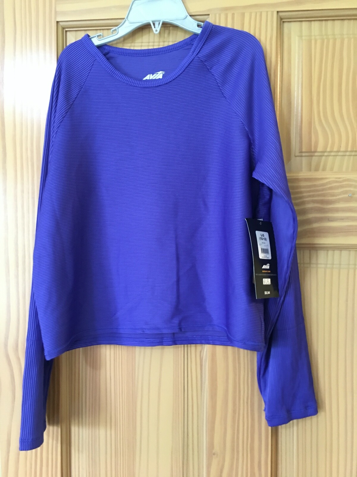 NWT Avia Purple Performance Shirt Top Girls Purple Long Sleeve | eBay