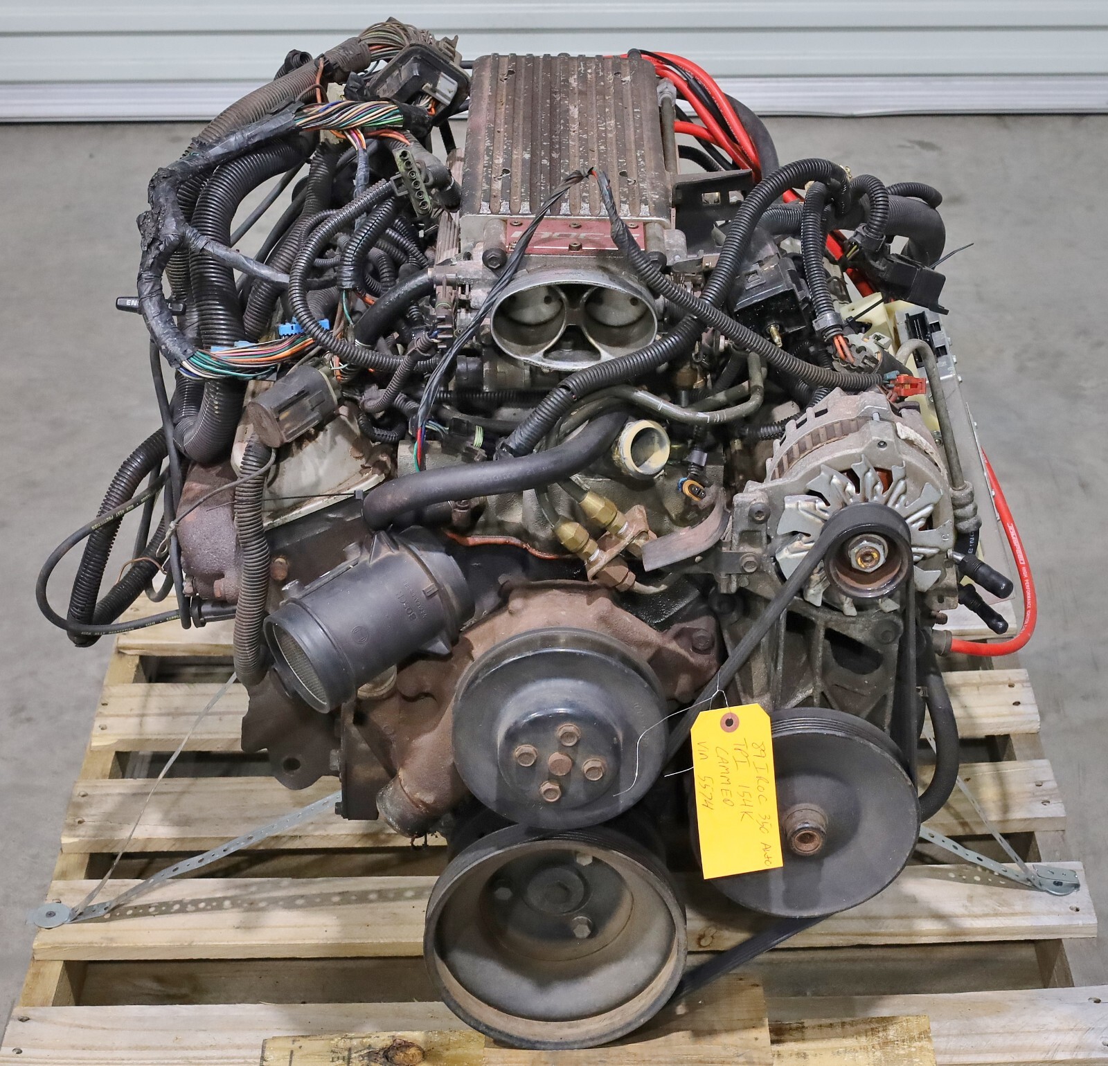 1989 Camaro 5.7L 350 SBC TPI Engine Motor w/ Weiand Stealth Ram Intake ...