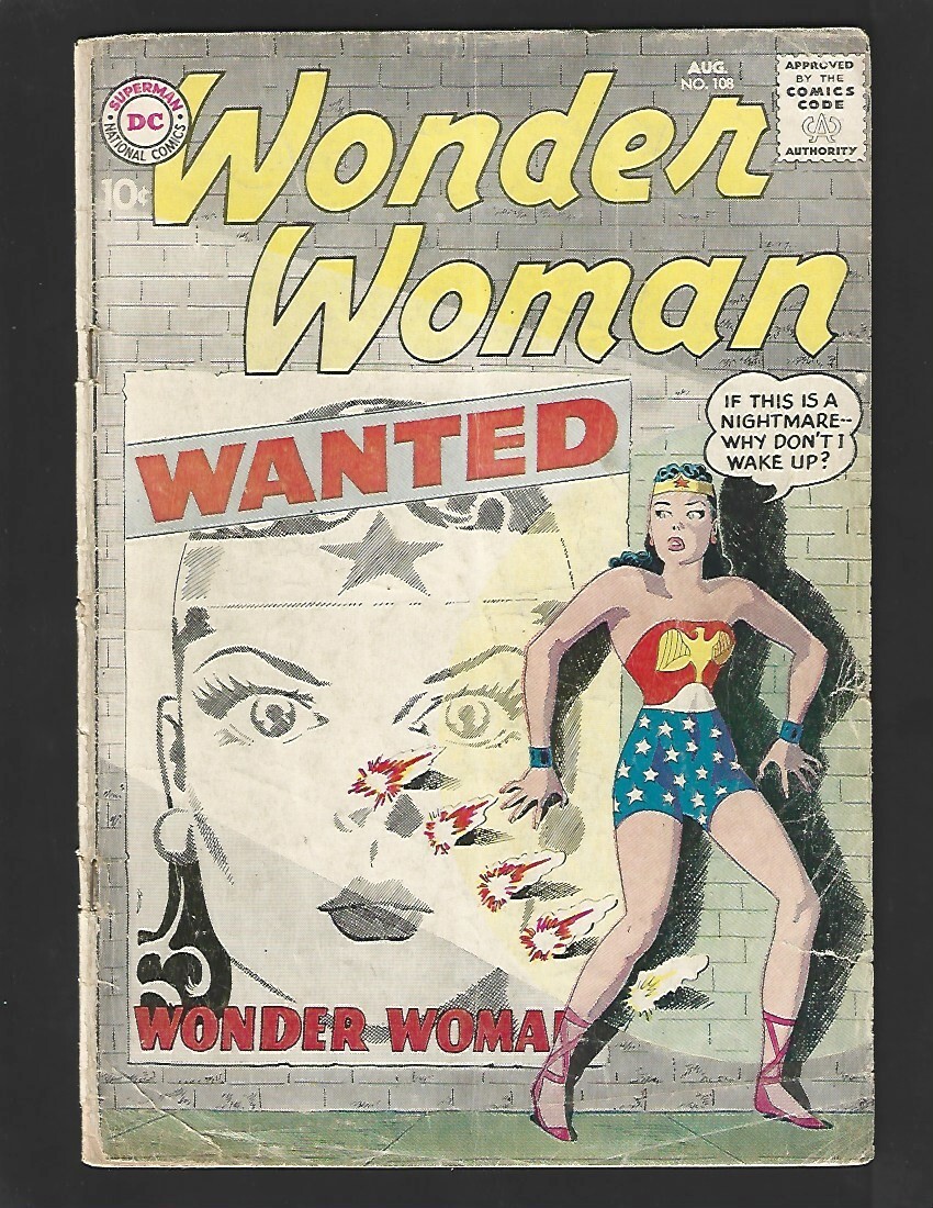 Wonder Woman #108 VG Andru Esposito Steve Trevor Aliens Statue of ...