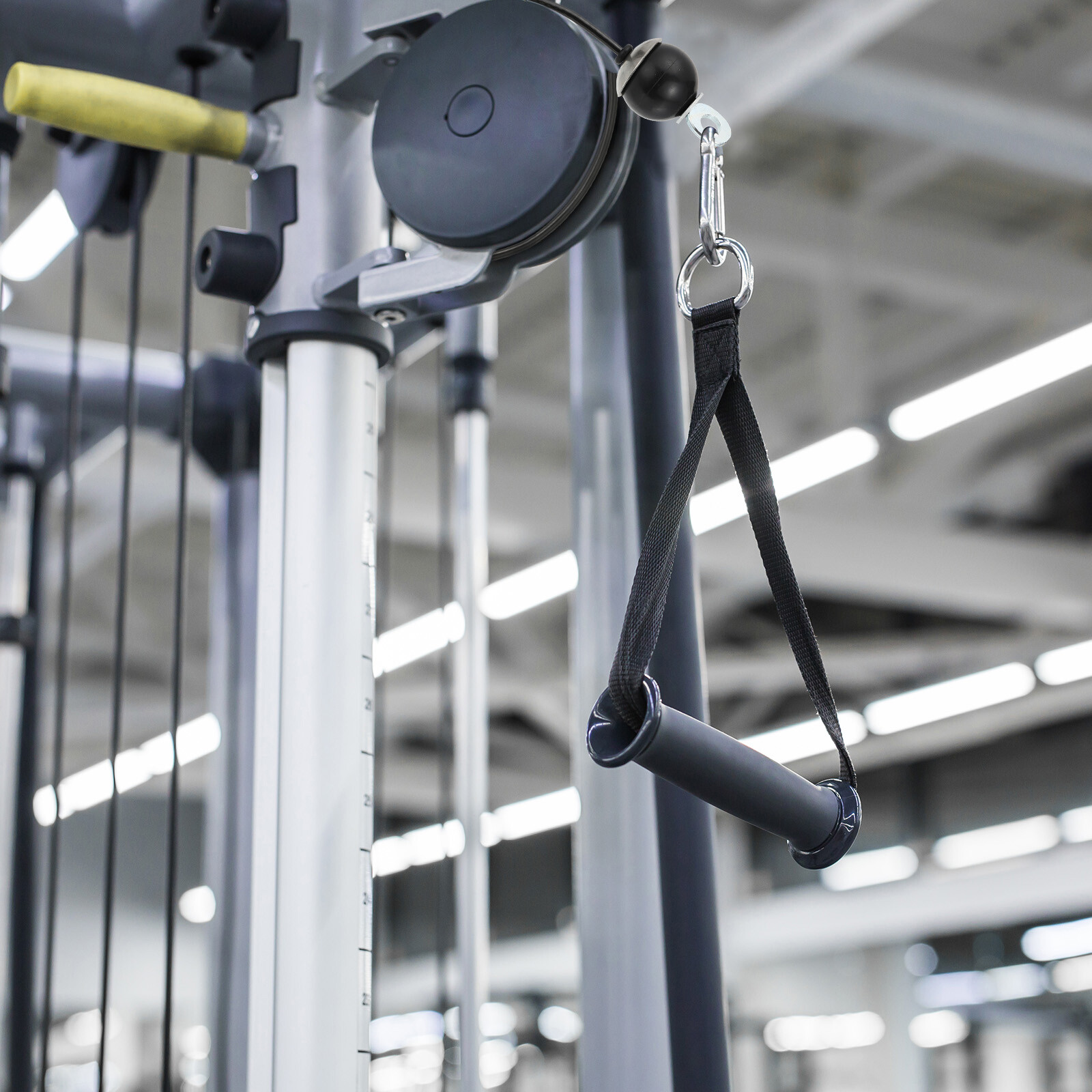 Fitness Pulley Cable Adjustable Cable Pulley System Replacement Black ...