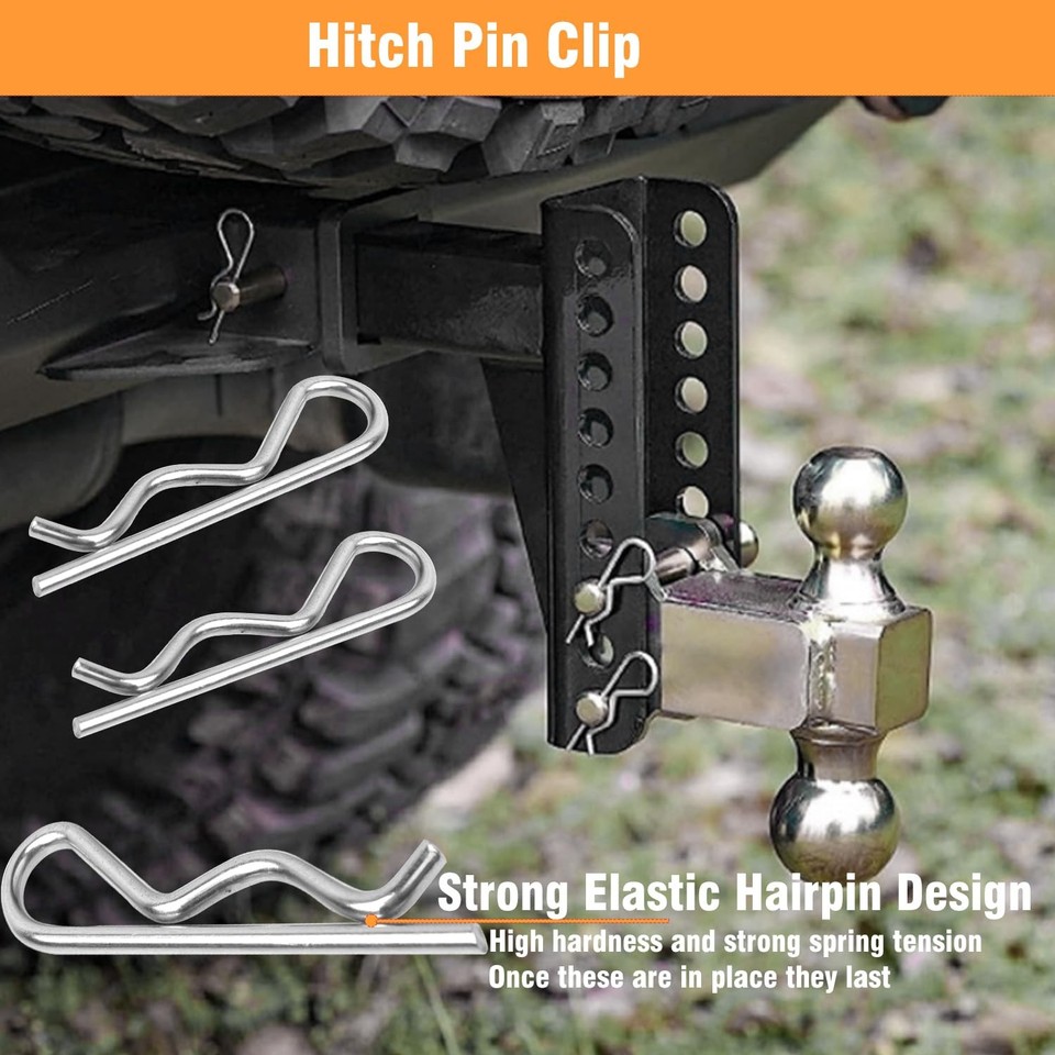 15 Pcs Heavy Duty Cotter Pins,Hitch Pins Clip R Clips Spring Retaining ...