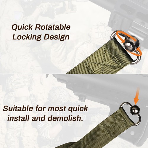 Two Point and Traditional Slings, Quick Adjust 2 Point QD Sling, Quick ...