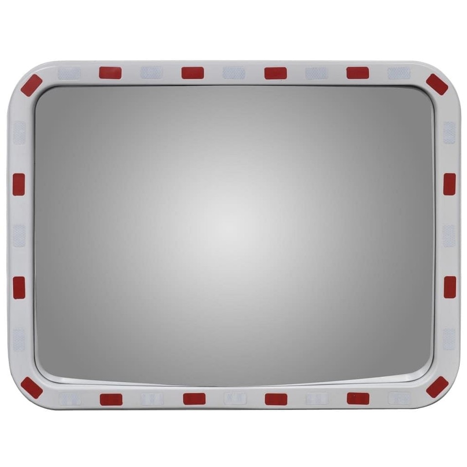 Convex Traffic Mirror Rectangle 23.6 x 31.5" with Reflectors ...