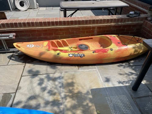 Tootega Pulse 85 Sit on Top Kayak with paddle and seat and Wheels | eBay UK