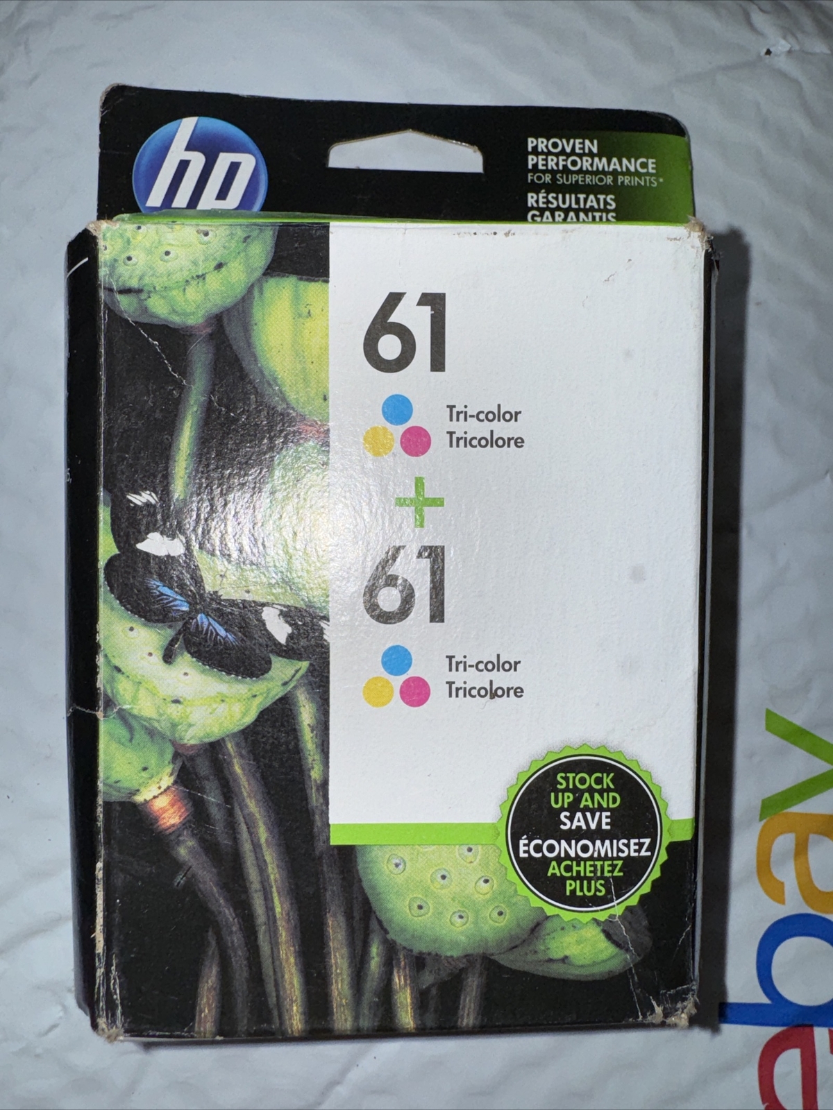Genuine OEM HP 61 Tri-Color Ink Cartridge Twin Pack (New & Sealed Exp ...
