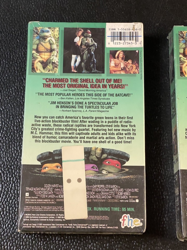 Teenage Mutant Ninja Turtles The Movie VHS 1990 FHE Brand New Gradable ...
