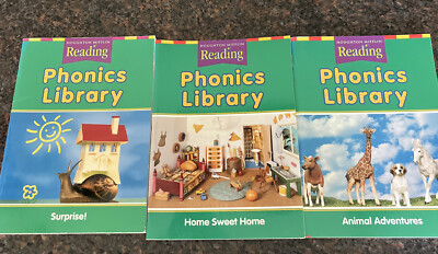 Lot 3 Level 1 Houghton Mifflin Reading Phonics Books Themes 2 5 6 Learn ...