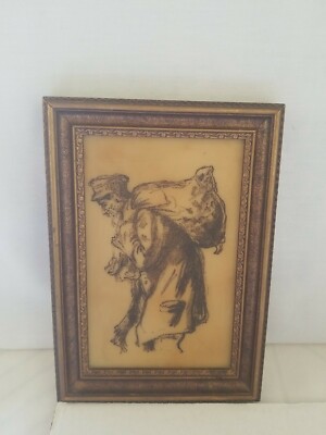 Vintage Hand Painted Artini Engraving Masterpiece Framed | eBay