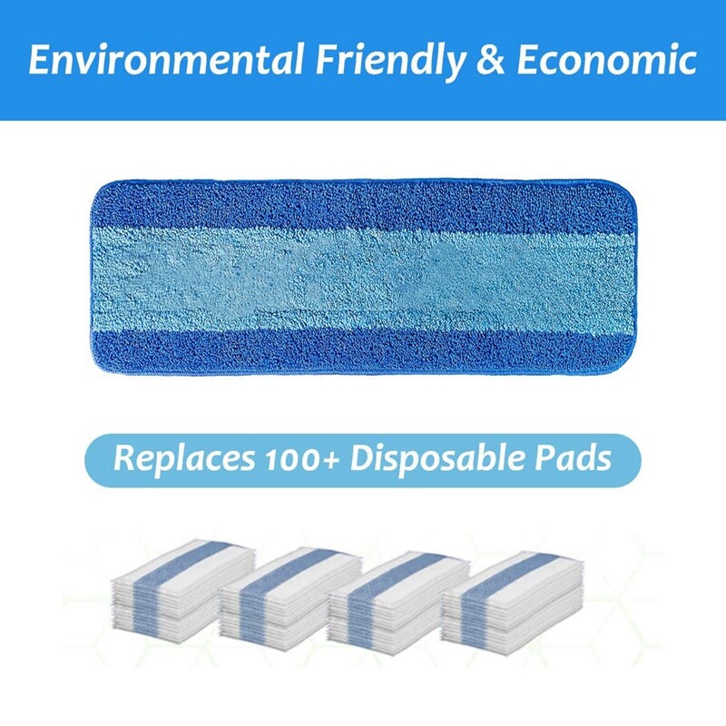 3 Pack Microfiber Mop Pads for Microfiber Cleaning Pad Compatible with ...