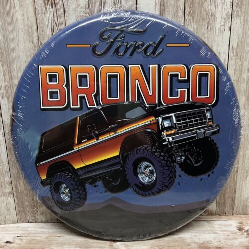 Ford Bronco Round Button 12 inch Metal Sign Mancave Garage | eBay