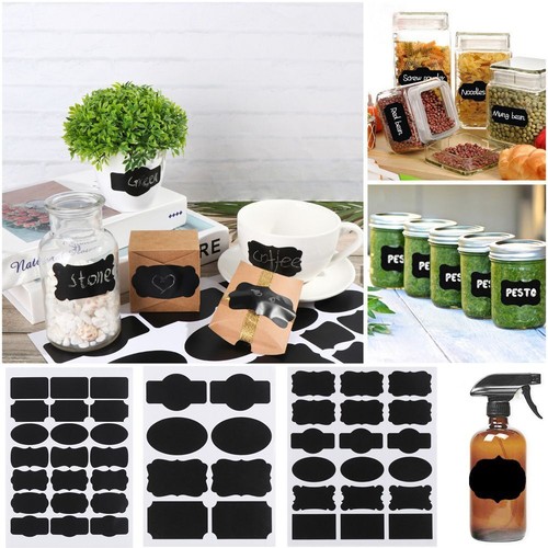 Blank Labeling Chalkboard Sticker Blackboard Label Decals Sealing ...