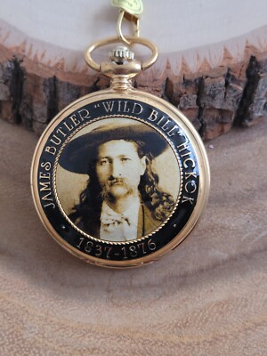Wild Bill Hickok Pocket Watch With Chain - Western Pocket Watch | eBay