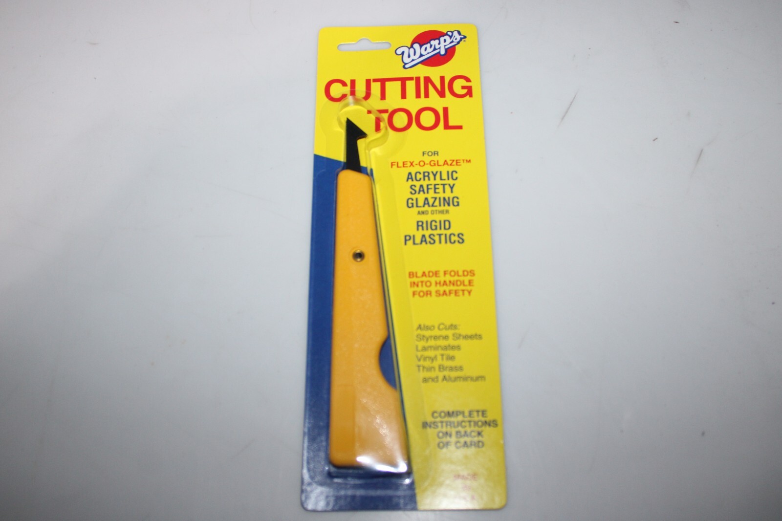 NEW Warp's CT12 Flex-O-Glaze Acrylic Cutter TOOL RIGID Plastic Cutting ...