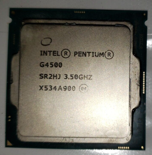 Intel Pentium G4500 3.5GHz LGA 1151 SR2HJ 3M Cache Desktop Processor ...