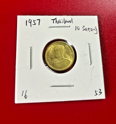 1957 Thailand 10 Satang Coin - Nice World Coin !!! | eBay