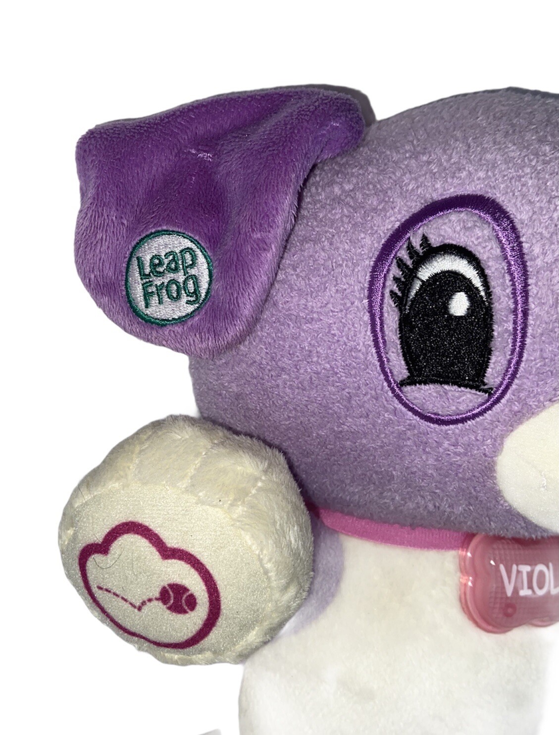 LeapFrog My Pal Violet Puppy Dog Purple Interactive Plush Tested Works ...