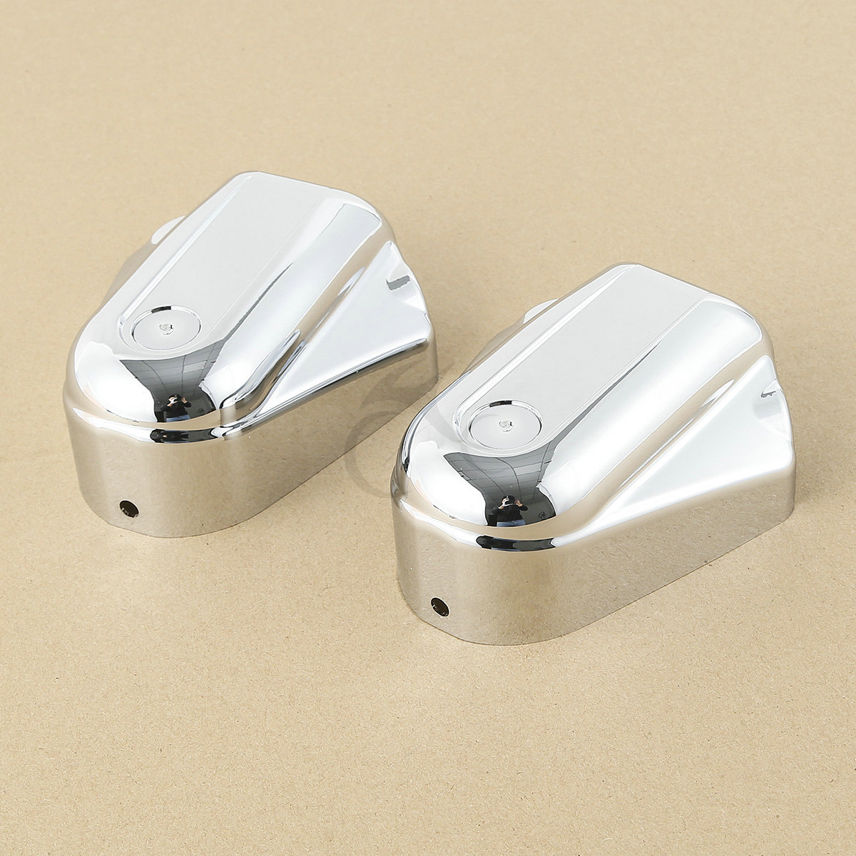 Chrome Bar & Shield Rear Axle Covers Fit For Harley Softail FLSTC FLSTN ...