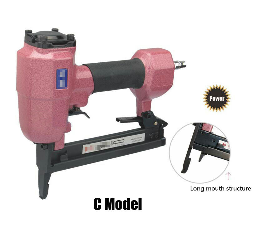 New Woodworking Pneumatic Code Nail Gun Stapler Air Nailer For Rattan ...