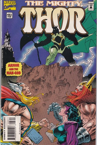 THE MIGHTY THOR Vol. 1 #483 February 1995 MARVEL Comics - Red Norvell ...