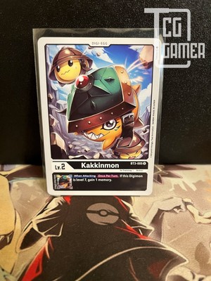 Digimon Kakkinmon BT3-005 Uncommon With Sleeves. Near-Mint to Mint (NM ...