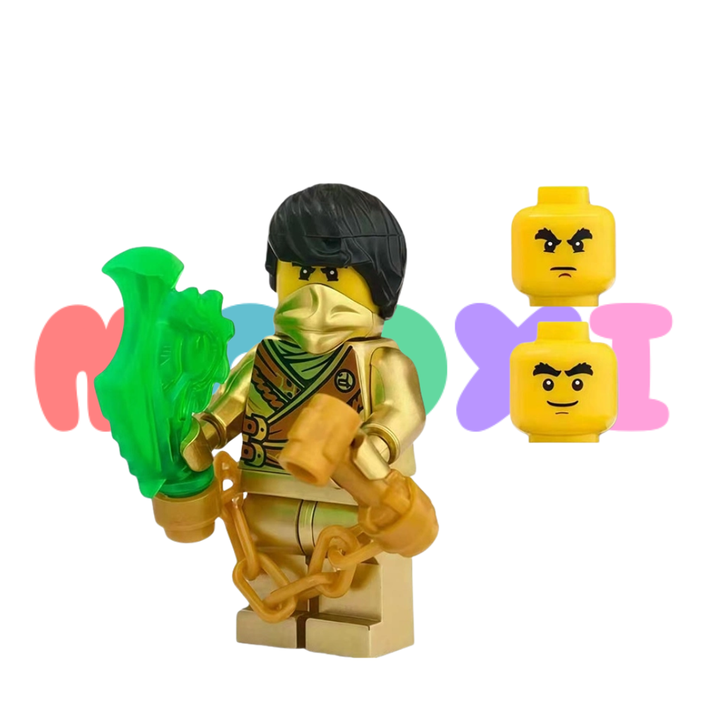 MOC Lego Minifig Figurine: Ninjago Golden Techno Robe Cole Fast ...