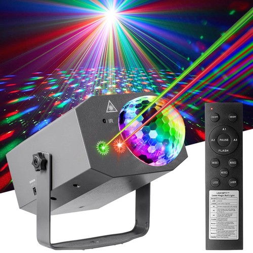 Dj Party Disco Ball Lights with Pattern and Sound Activated, 10 ft USB ...
