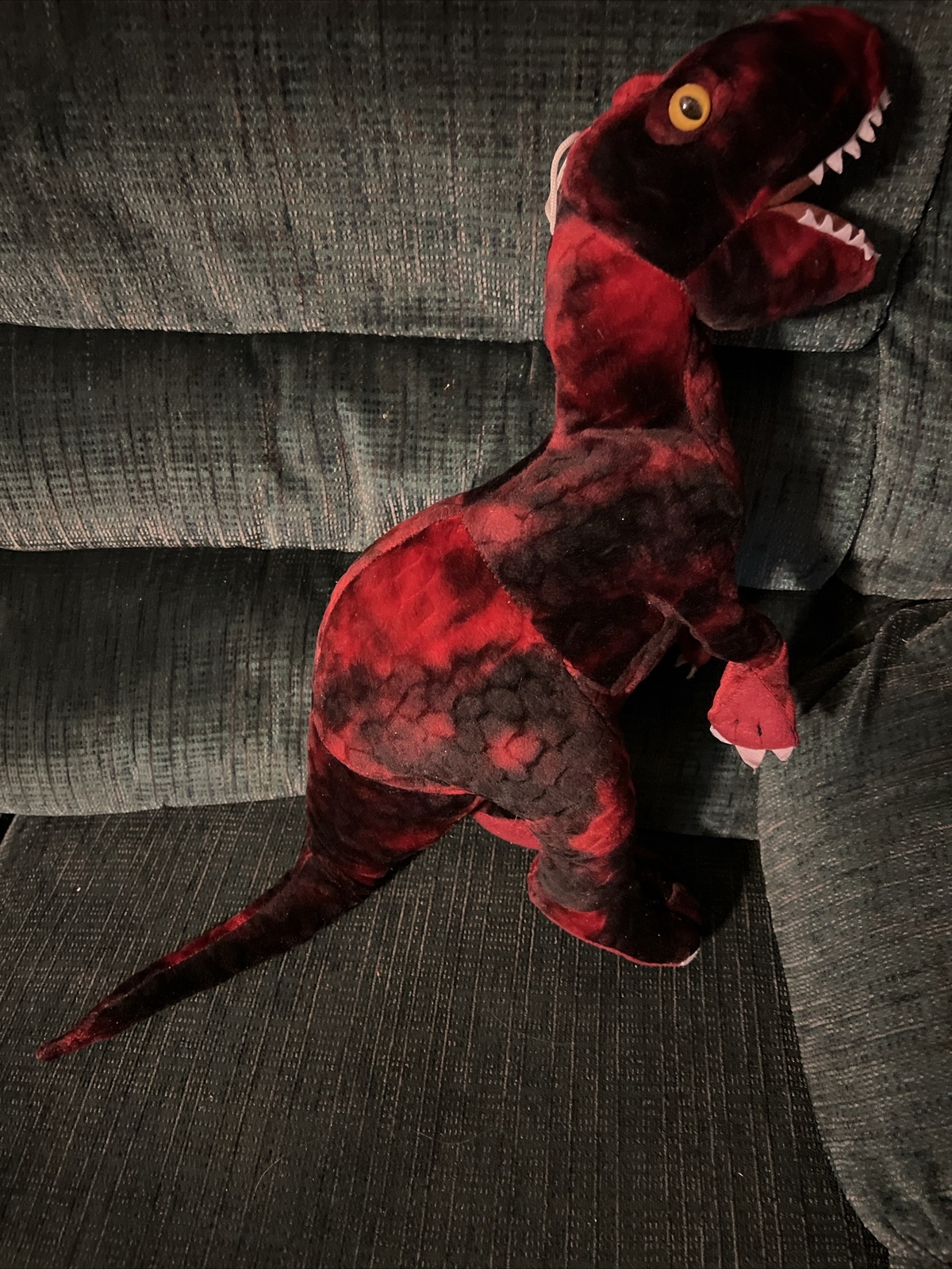 Jurassic World Red T-Rex Dinosaur Plush 11" Stuffed Animal Toy Factory 2015 | eBay