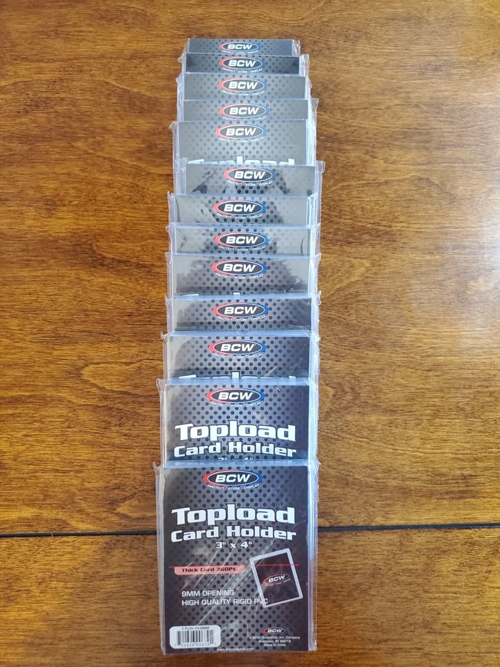 (15) New Thick Card 360PT Top Loader for wax packs & thick cards. Ships ...
