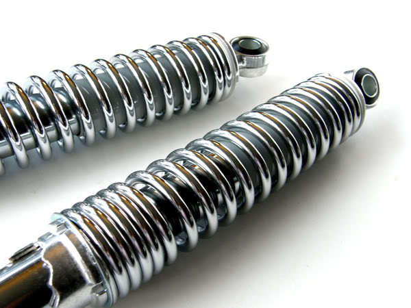 1969-76 Kawasaki Rear Shocks suspension chrome spring h1 h2 s1 s2 s3 ...