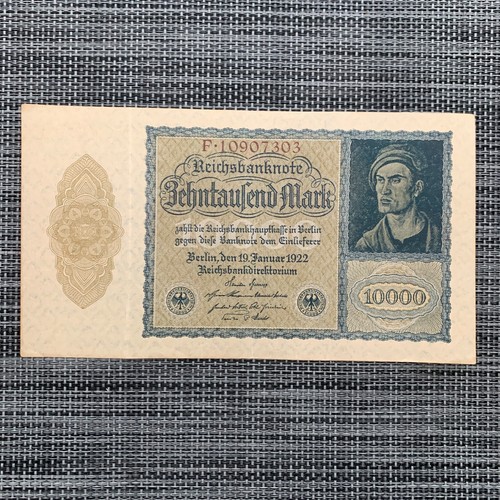German VAMPIRE Notes. 10000 Mark Banknote, 1922 Post WW1 Germany ...