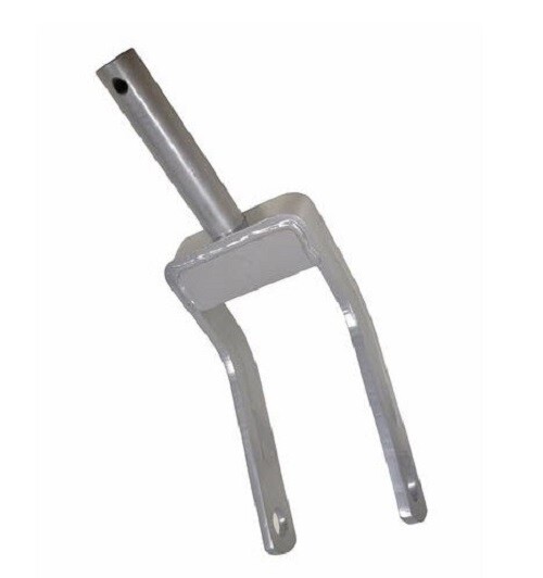 Rotary Cutter Tail-wheel Fork 1-1/2" Post, 1" Axle, 6-1/2" Post | eBay