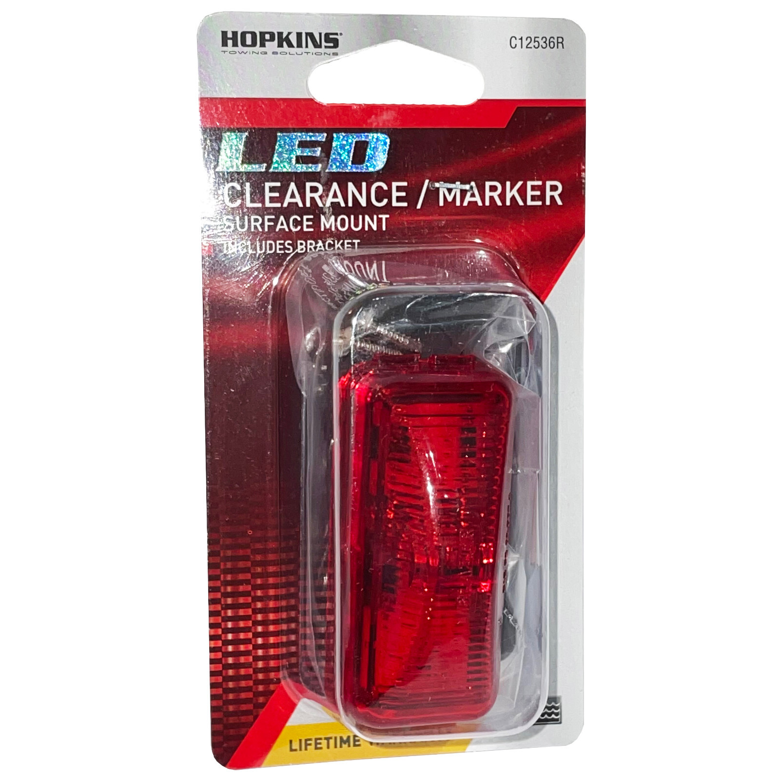 Hopkins 2" 12V LED SEALED MINI RUNNING BOARD LIGHT RED CHROME AUTO ...
