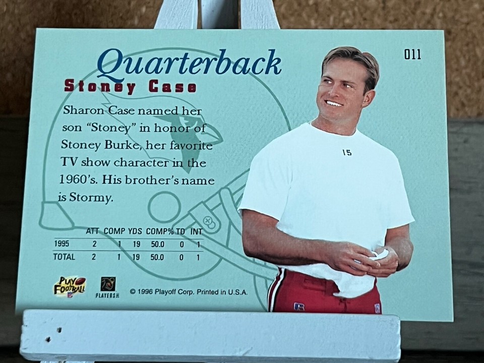 1996 Playoff Prime Football Card #11 Stoney Case Arizona Cardinals | eBay