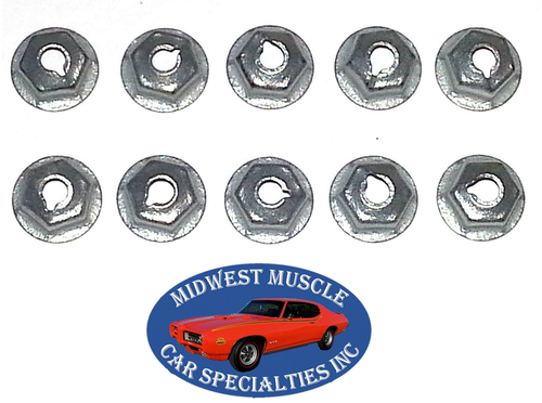 Trim Molding Emblem #8-32 Thread Stud Nuts Fits Chrysler Dodge Plymouth ...
