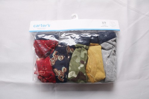 Carter's Boy's 5-Pack Cotton Boxer Briefs Underwear CG2 Multicolor Size ...