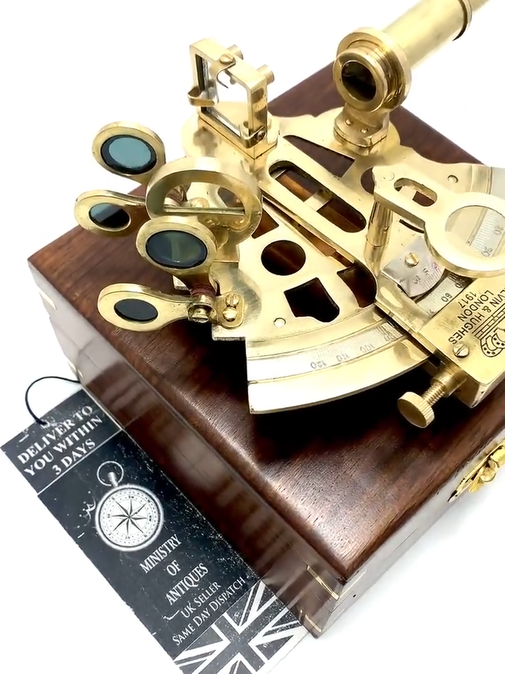Pirate's Gift Decor Nautical Navigation Collection Brass Sextant With ...