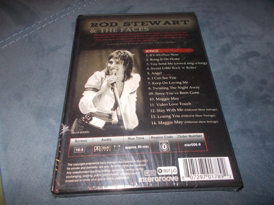 ROD STEWART & THE FACES---LIVE IN CONCERT--2009 DVD-- NTSC--REGION 0 ...