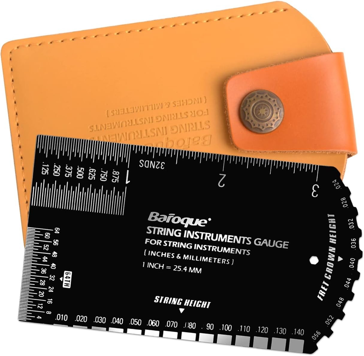 String Action Gauge Ruler, Guitar Set Up Gauge,Multifunctional Black | eBay