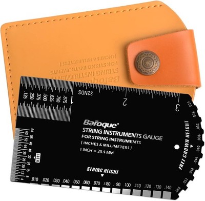 String Action Gauge Ruler, Guitar Set Up Gauge,Multifunctional Black | eBay