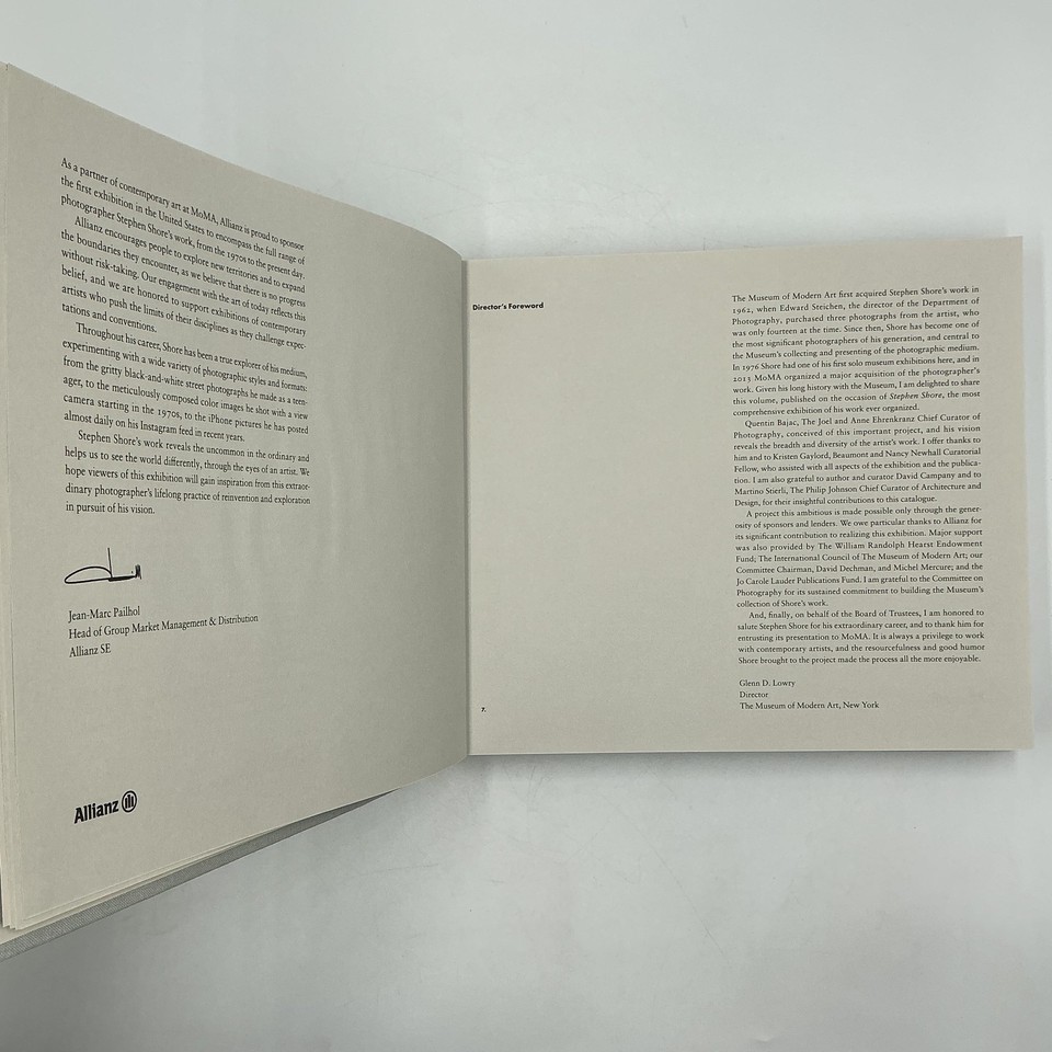 Stephen Shore Quentin Bajac Photography Monograph MoMA Art Book ...