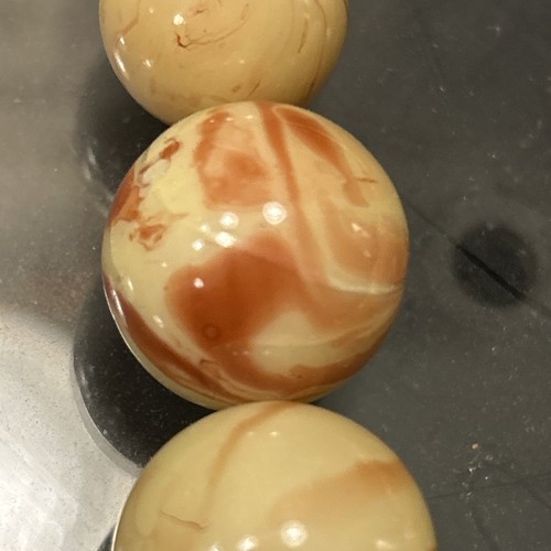 Cream & Red Lucite Cosmic Balls Sphere Necklace Funky MOD Retro Vintage ...