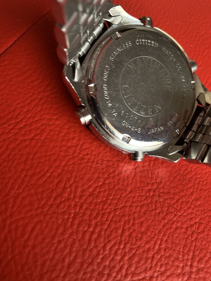 AUTHENTIC CITIZEN WORLD TIME CHRONO NAVIHAWK ANADIGI JAPAN MENS C300 ...