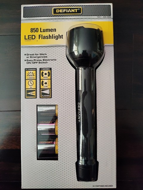 Defiant HD15BF01 850 Lumen LED Flashlight No Battery Included for sale ...
