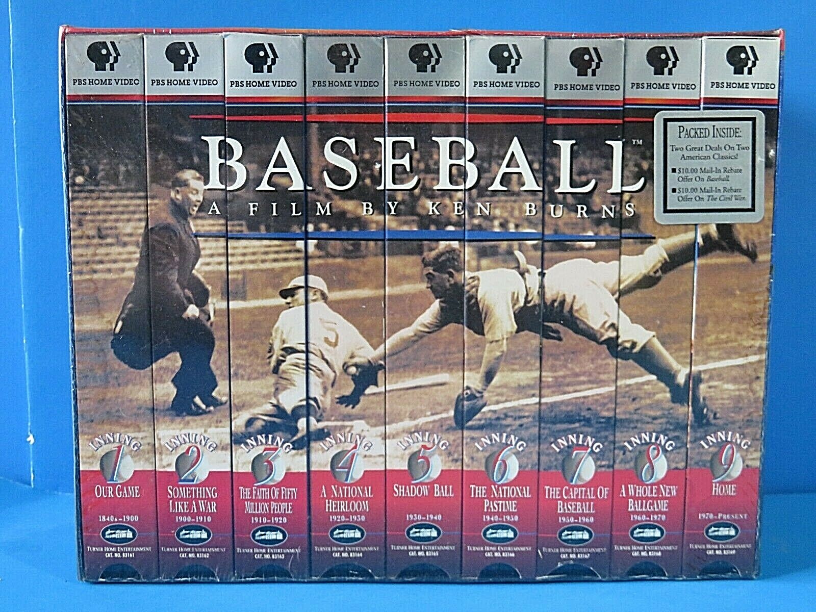 BASEBALL A FILM BY KEN BURNS 9 VHS TAPE SET ~ 1997 | eBay